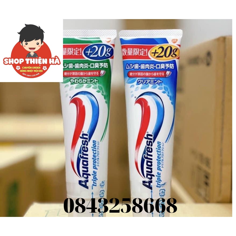 Kem Đánh Răng Aquafresh 160g Nhật Bản (tặng 20g) | Shopee Việt Nam