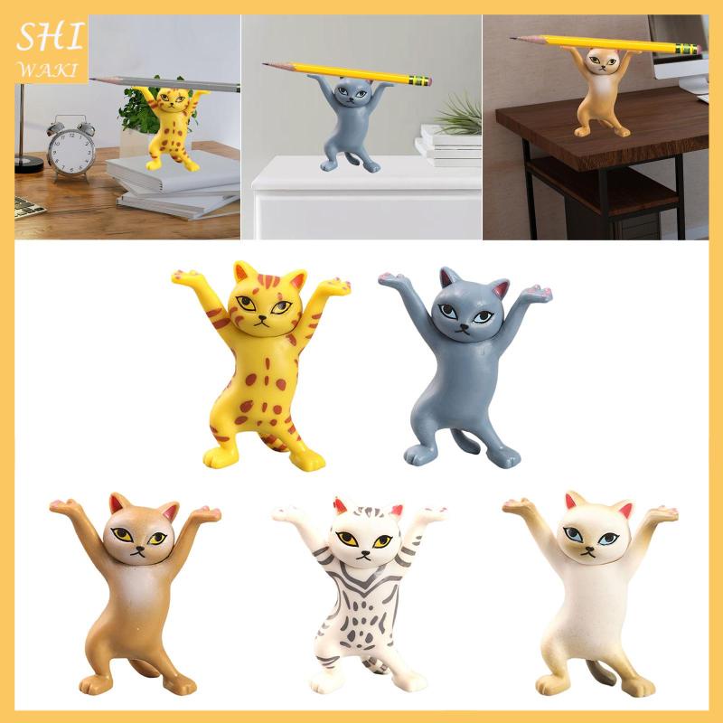 Dancing Cute Cats Lifting Dance Figure Action Toy Tabletop Sculpture ...