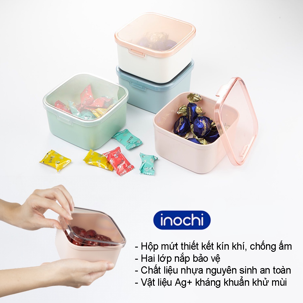 Mua Hộp mứt tết đựng bánh kẹo Haru inochi khay đựng mứt nhựa vuông 4 ...
