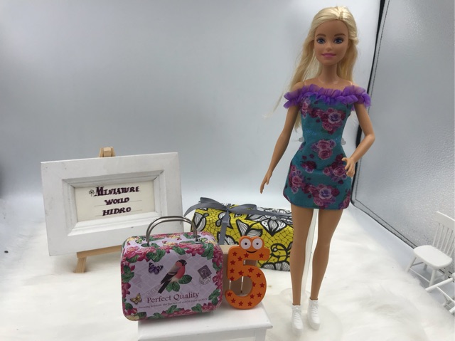 Vali xách tay mini. Vali cho búp bê barbie. Vali mini decor. Trang trí ...