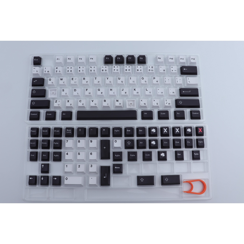 Mua 129 Key PBT GMK Màu đen và trắng Keycaps Cherry Profile DYE SUB ...