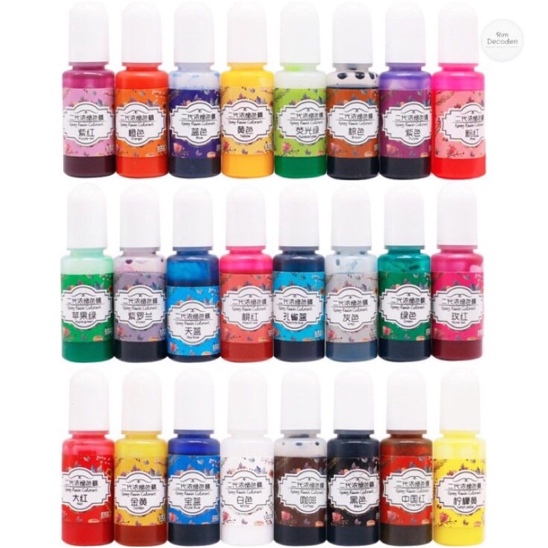 Mua Màu pha Resin Epoxy, Resin UV - Màu trong, lên màu chuẩn, không mùi ...