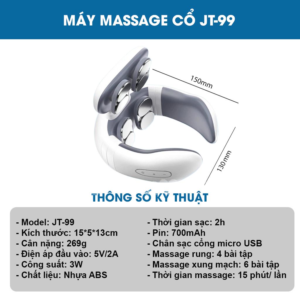 Mua Máy massage cổ Takara JT99, mát xa xung điện mở rộng vùng vai gáy ...
