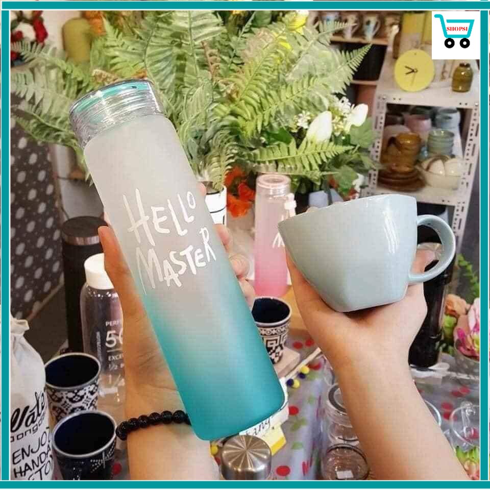 [Shopsi] XẢ LỖ Bình nước thủy tinh Hello Master 400ml | Shopee Việt Nam