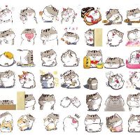 Sticker mèo béo zalo dán trang trí planner, scrapbook,... size nhỏ 3 ...