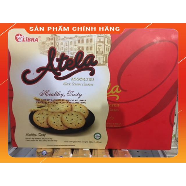 BÁNH CRACKER MÈ ĐEN ATELA LIBRA 400g | Shopee Việt Nam