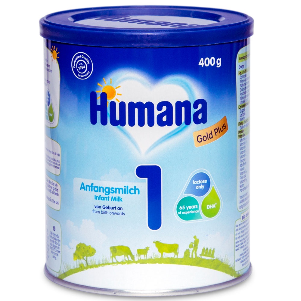Mua Sữa Humana Gold Plus 1 ( 400g ) giúp cải thiện thể chất, trí tuệ và ...