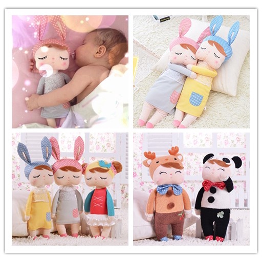 ℛStuffed Metoo Plush Sleeping Girl Bunny Rabbit Baby Doll Toy Kids Gift ...