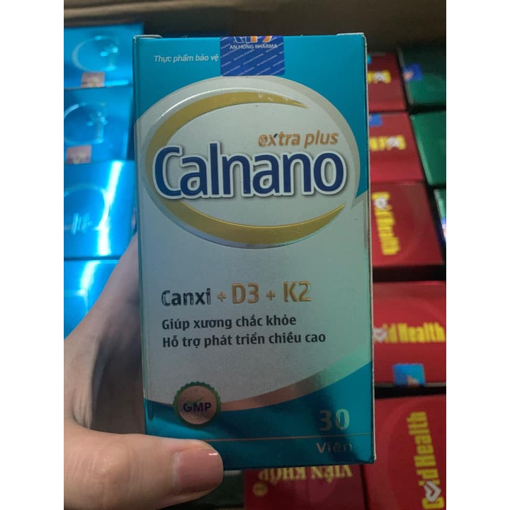 Viên uống Canxi hộp 30 viên ngày 1 viên Calnano Extra Plus An Hưng (mẫu ...