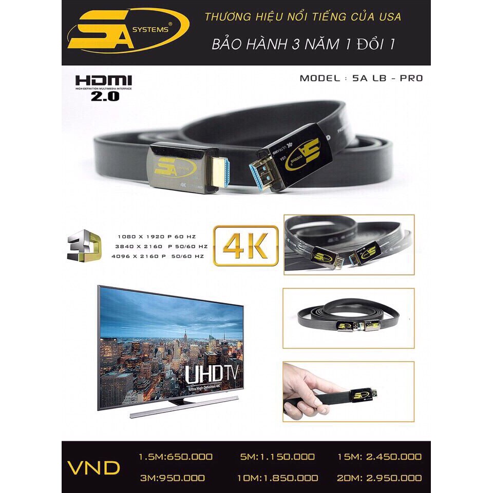 Dây HDMI chuẩn 2.0 4K - MixASale