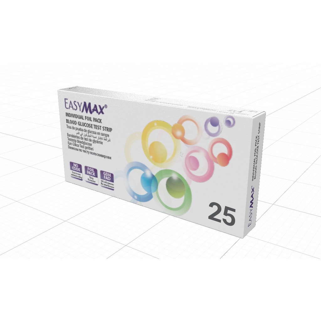 Mua Que thử đường huyết EasyMax Hộp 25 que có bao que (dạng foil) giá ...