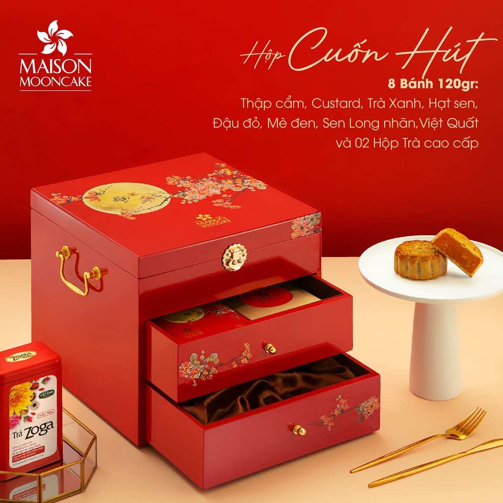 Bánh trung thu Maison Hộp Cuốn Hút | Shopee Việt Nam