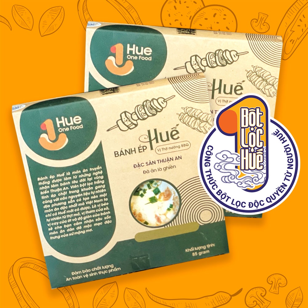 Mua Bánh ép Huế HUE ONE FOOD vị thịt nướng BBQ size lớn chính hãng hộp ...