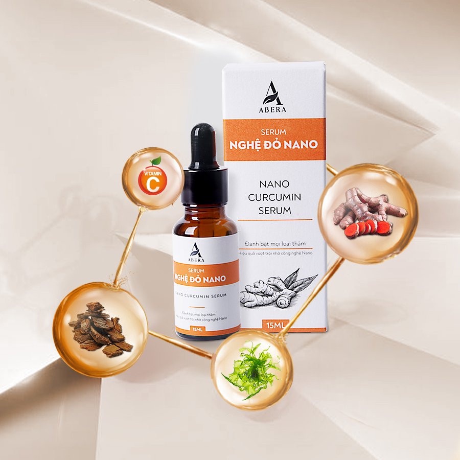 ABERA MALL Serum Nghệ Đỏ Nano Abera làm mờ mọi loại thâm dưỡng trắng da ...