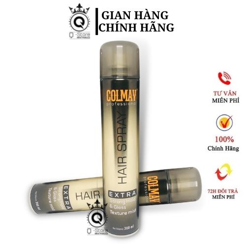 Gôm Xịt Tóc COLMAY Hair Spray, Keo Xịt Tóc Nam Chính Hãng giữ nếp, tạo ...