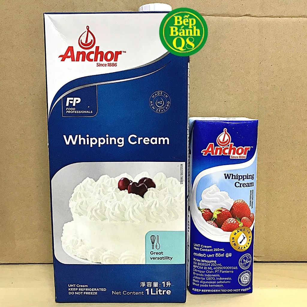 Mua Kem sữa tươi Whipping Cream Anchor hộp lớn 1L nhỏ 250ml giá rẻ nhất ...