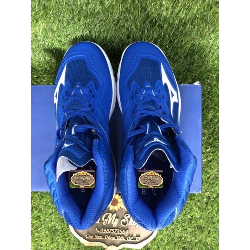 Mua Giày bóng chuyền nam FULL BOX cổ cao màu xanh đế trắng c,đế chuyên ...