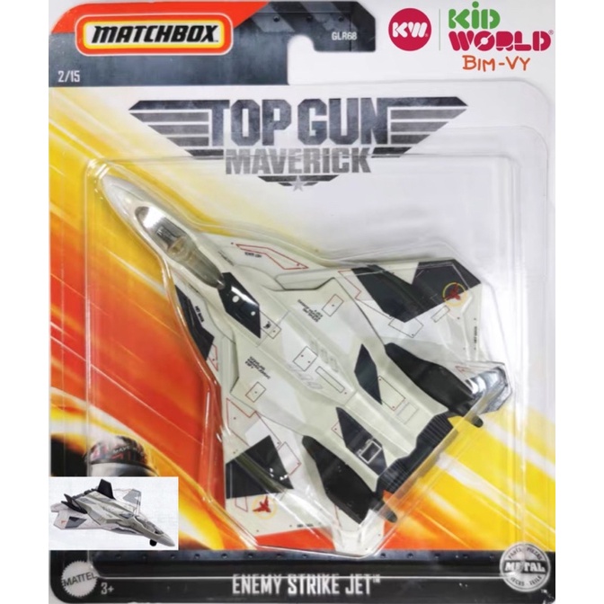 Máy bay mô hình Matchbox Top Gun Maverick Series Enemy Strike Jet GPP08 ...