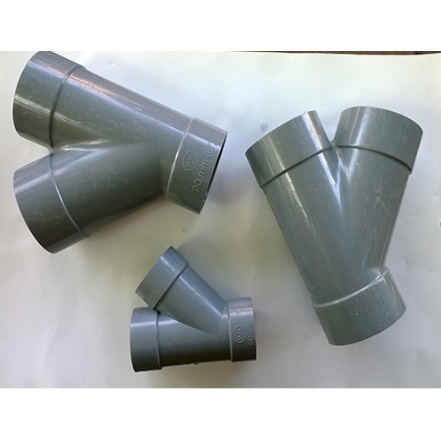 Mua Chữ Y 34, 42, 49, 60 PVC BM (Y - Tee 45 degrees)- Phụ tùng ống nhựa ...