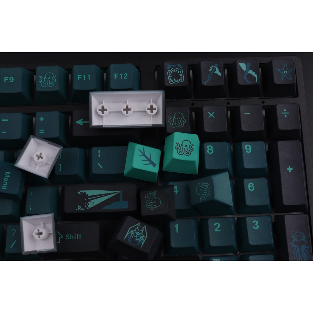 GMK Horror Abyss PBT Keycap, 129 Phím Keycaps Cherry Profile DYE-SUB Cá ... GMK Horror Abyss PBT Keycap, 129 Phím Keycaps Cherry Profile DYE-SUB Cá ...