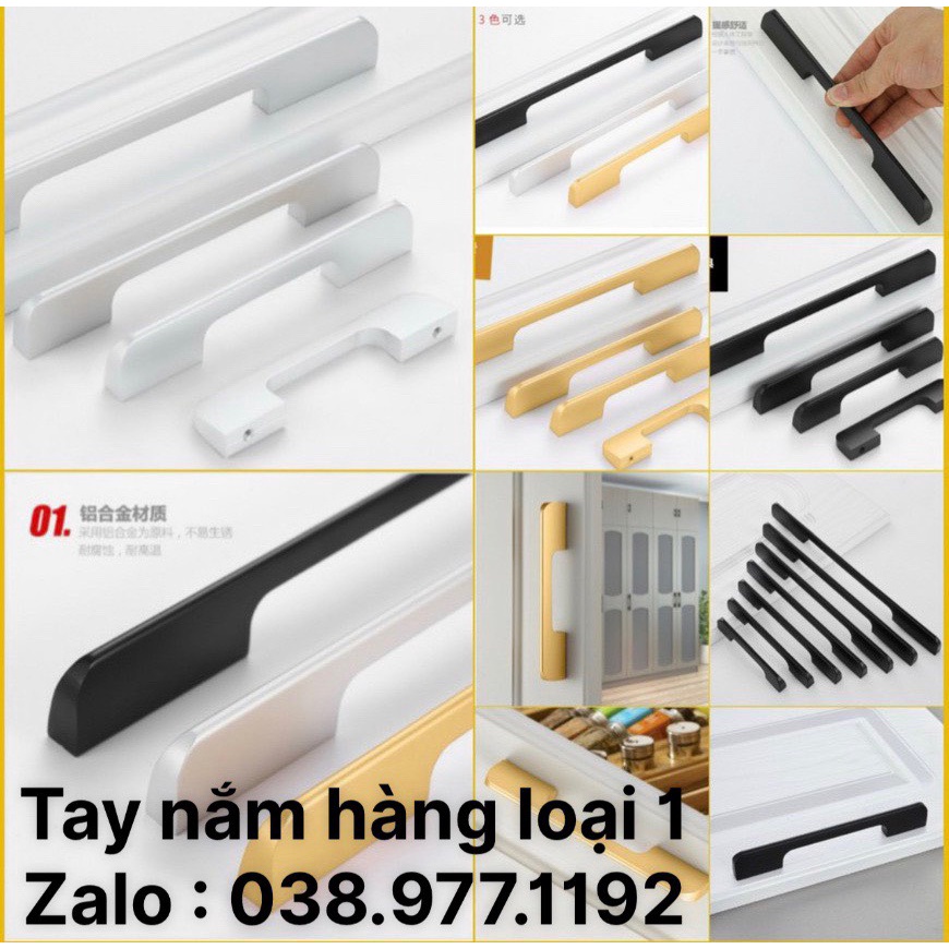 Mua Tay nắm tủ áo, tủ bếp hợp kim nhôm 3 màu loại 1 cao cấp,hàng cực ...