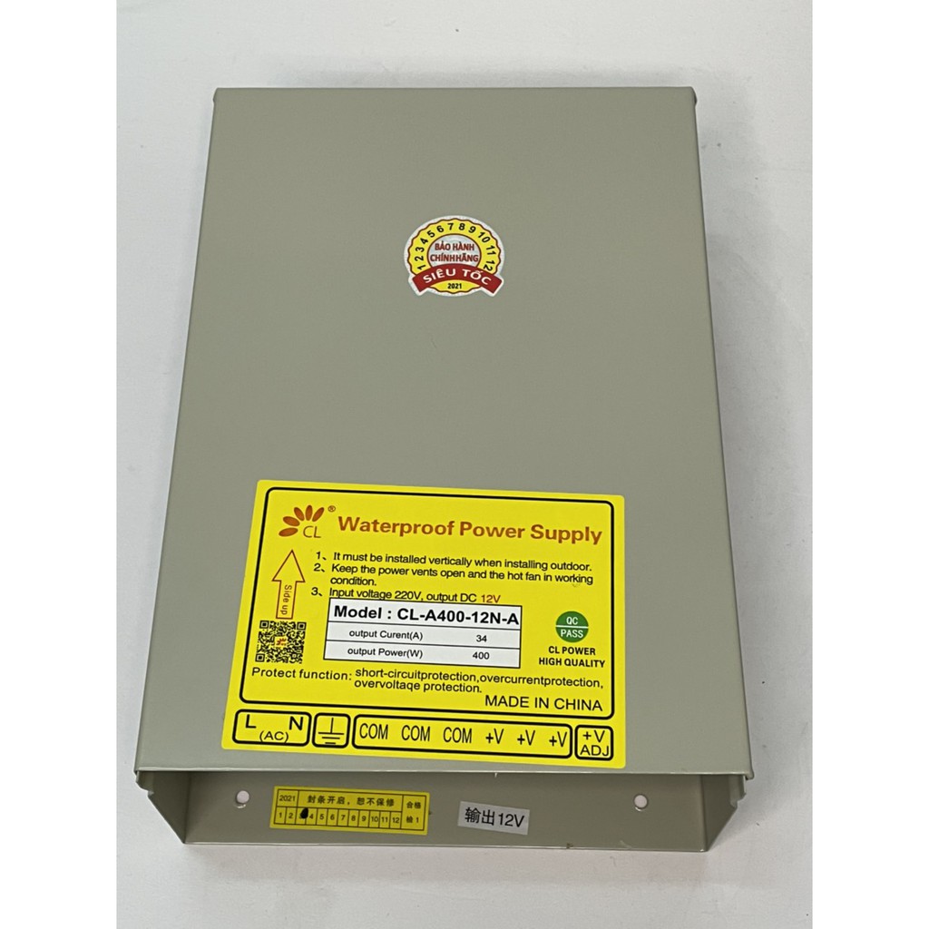 Mua Nguồn 12V 34A Ngoài Trời HÀNG CÔNG TY LOẠI 1 - Nguồn Đèn LED 12v ...