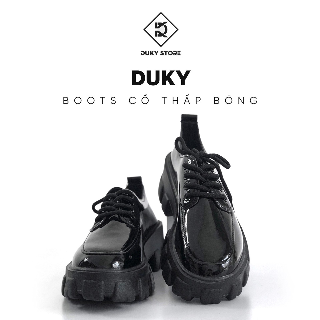 Mua Giày Boot cổ thấp nữ đế độn siêu tăng chiều cao hàng có sẵn - Duky ...
