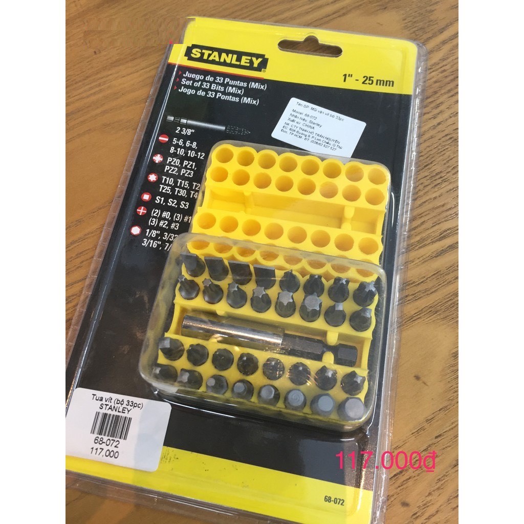 Bộ 33 mũi vặn vít Stanley 68-072 | Shopee Việt Nam