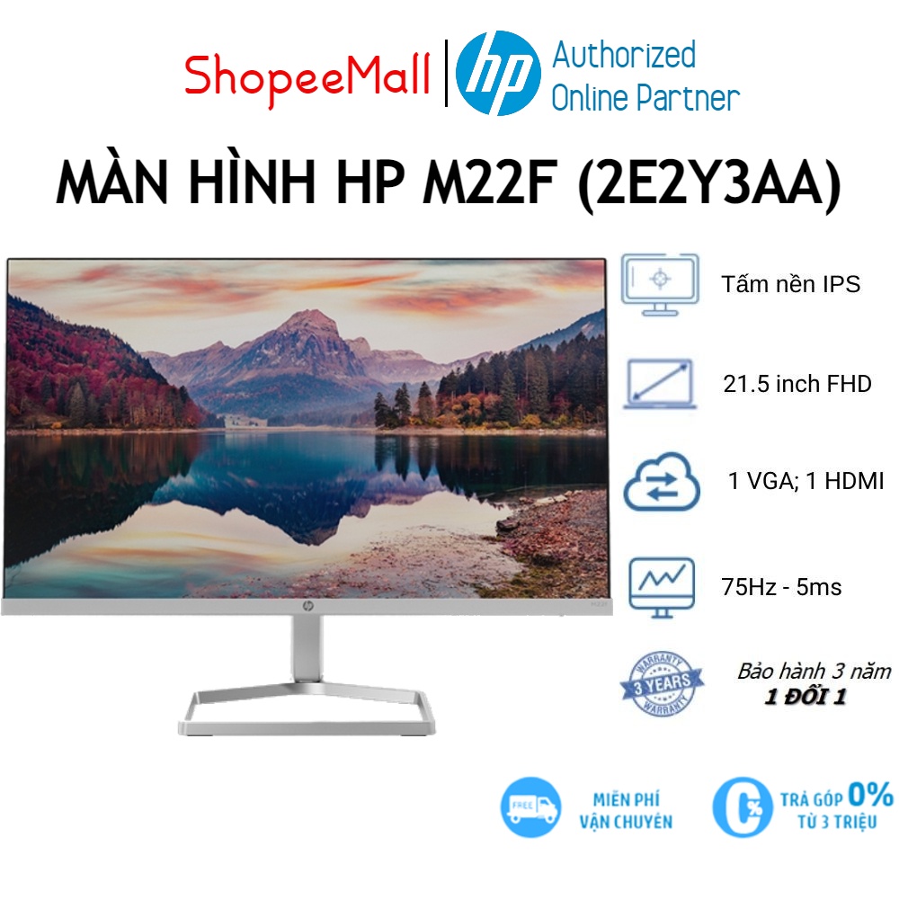 Mua Màn hình máy tính LCD HP M22F 21.5″FHD 1920×1080/IPS/75HZ/5MS (Đen ...