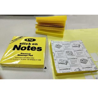 Giấy note 3*3 UNC (giấy ghi chú 3 x 3 inches) | Shopee Việt Nam