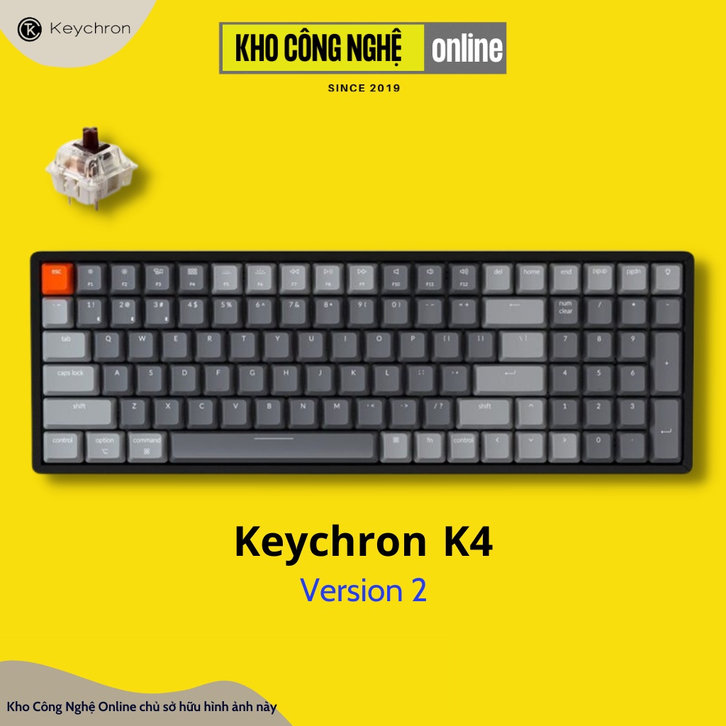 Mua Bàn phím cơ keychron k4 (VERSION 2) giá rẻ nhất | TecKi.Vn
