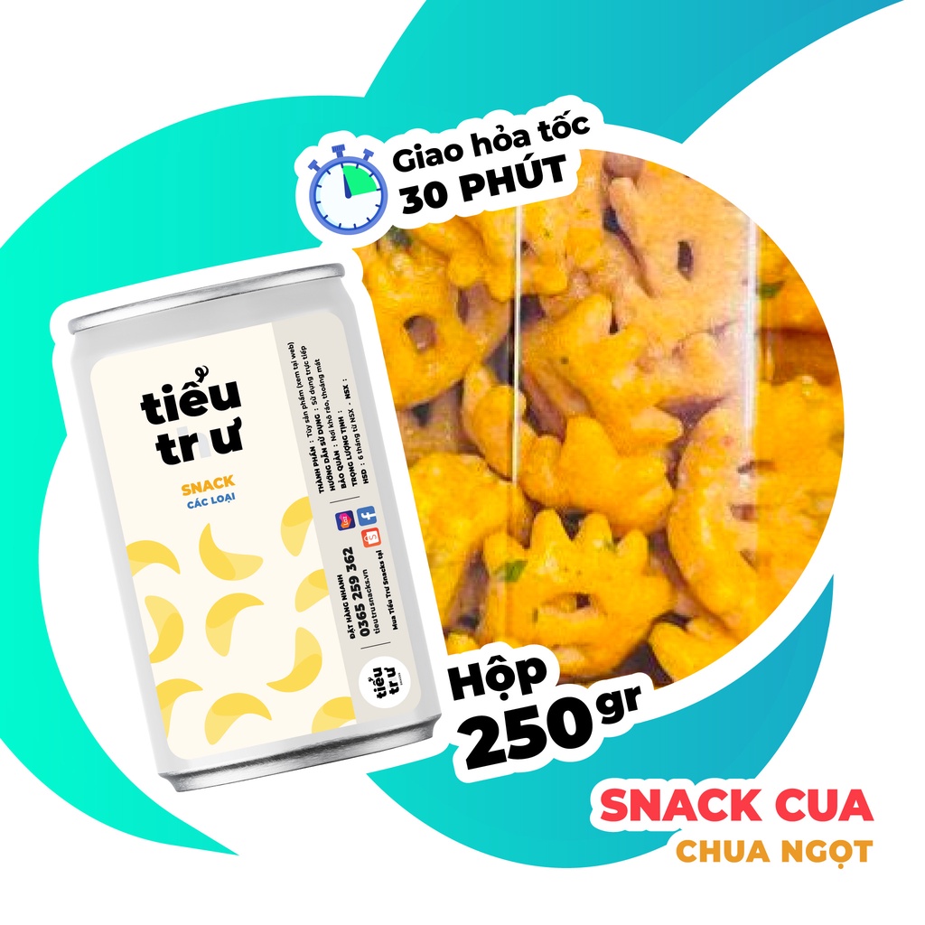 Snack cua giòn đậm đà | 250g | Ăn vặt Tiểu Trư Snacks Hà Nội ngon rẻ ...
