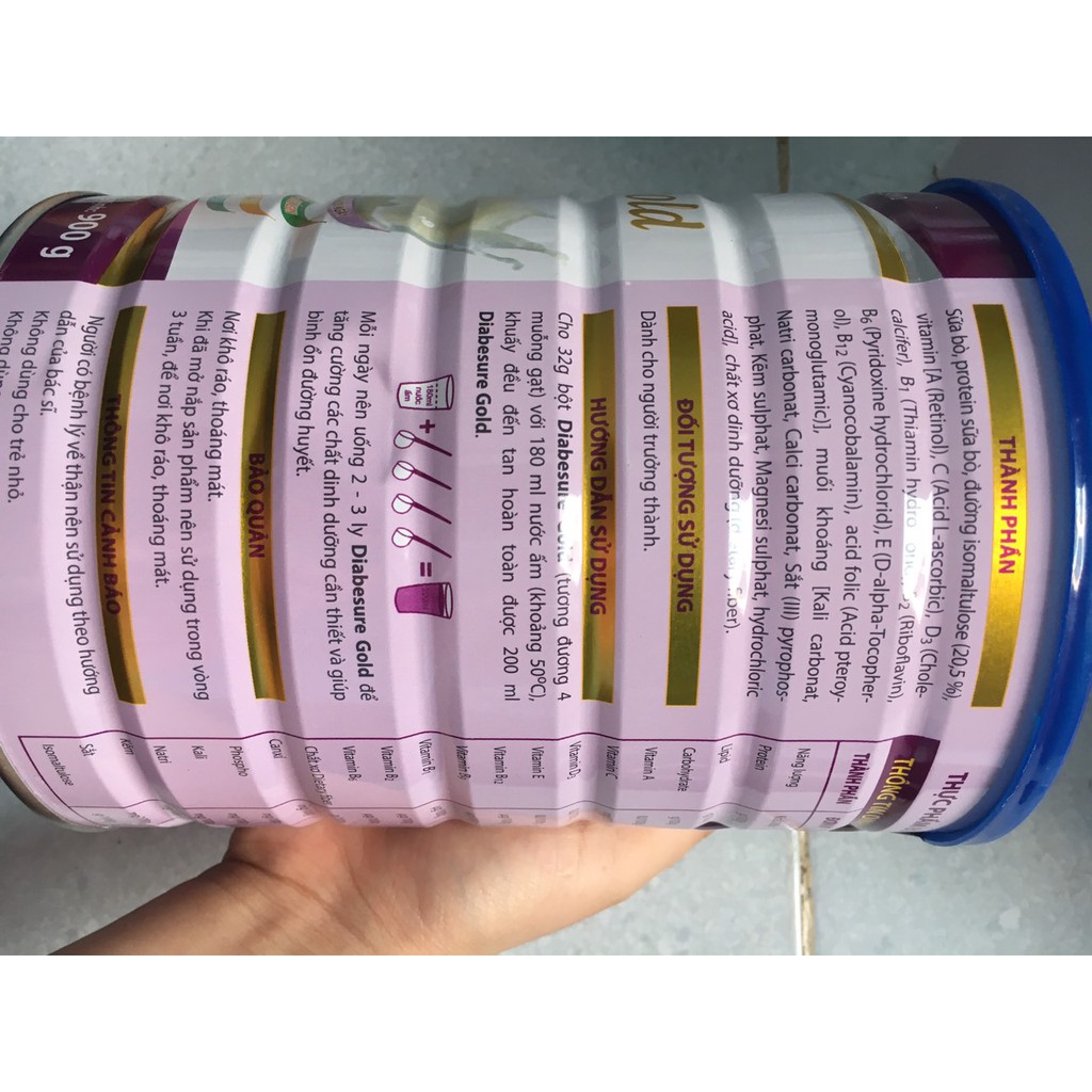 Mua Sữa Dành Cho Người Tiểu Đường - Diabesure gold 900g - Sữa Dinh ...