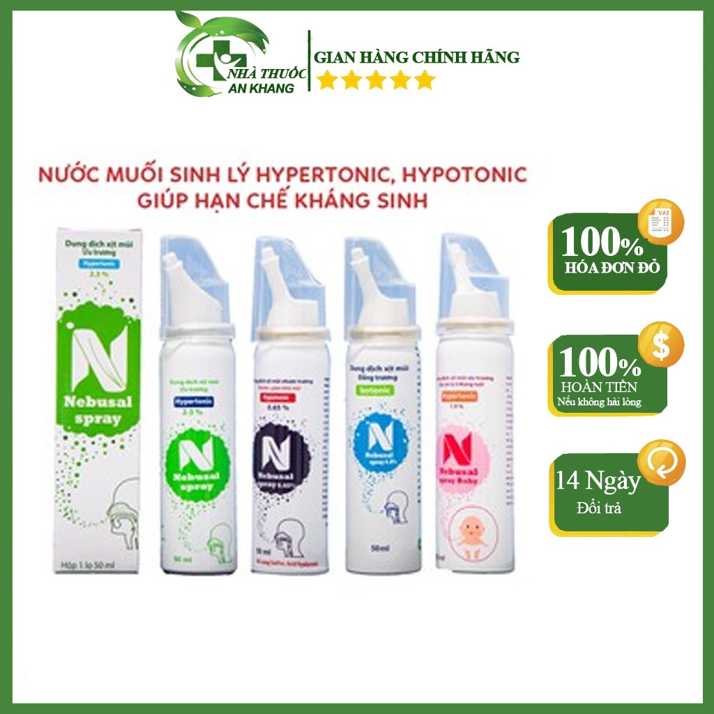 xịt mũi nebusal cho trẻ em và người lớn | Shopee Việt Nam