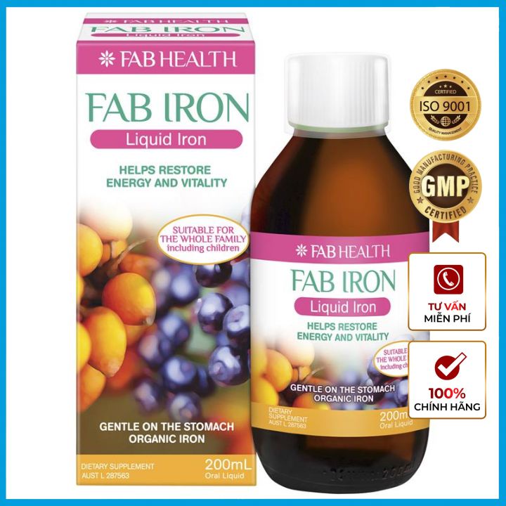 Sắt nước Úc Fab Iron Liquid Iron 200ml | Shopee Việt Nam