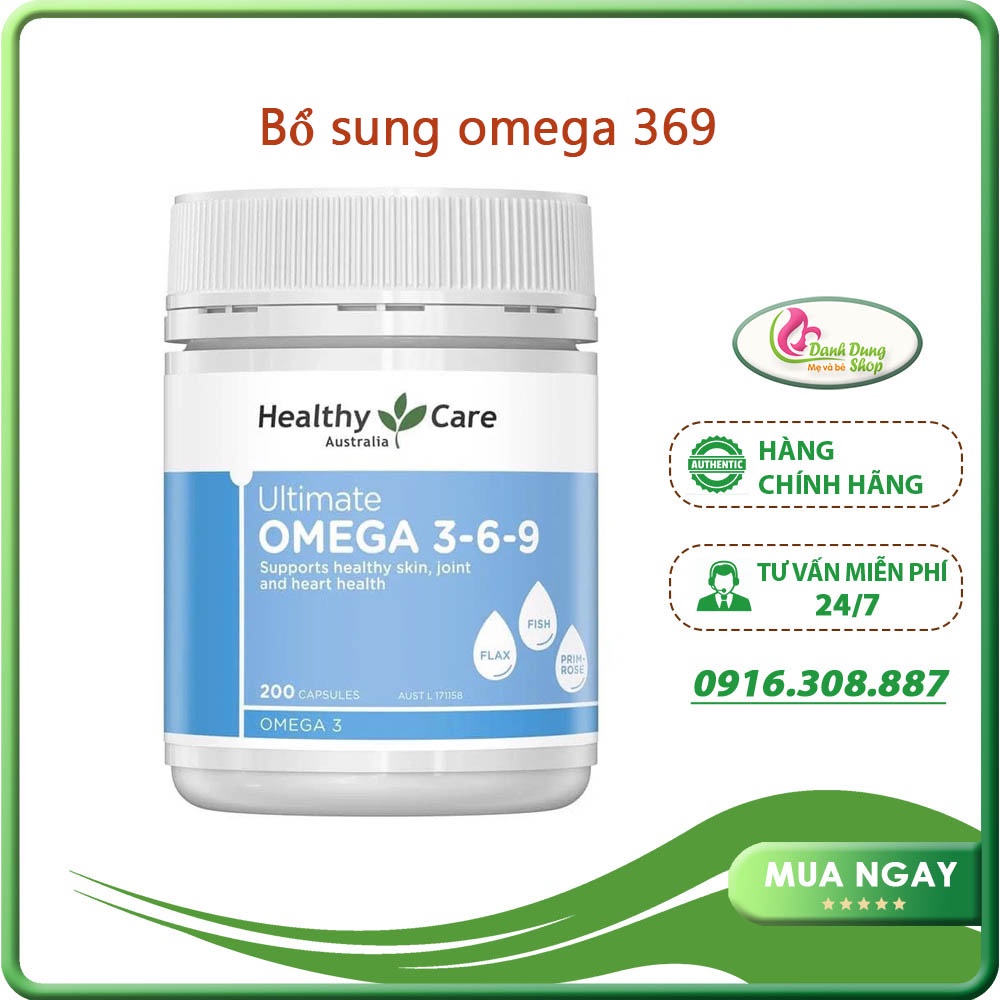 Omega 369 Của Healthy Care Úc 200 Viên (mẫu mới) | Shopee Việt Nam