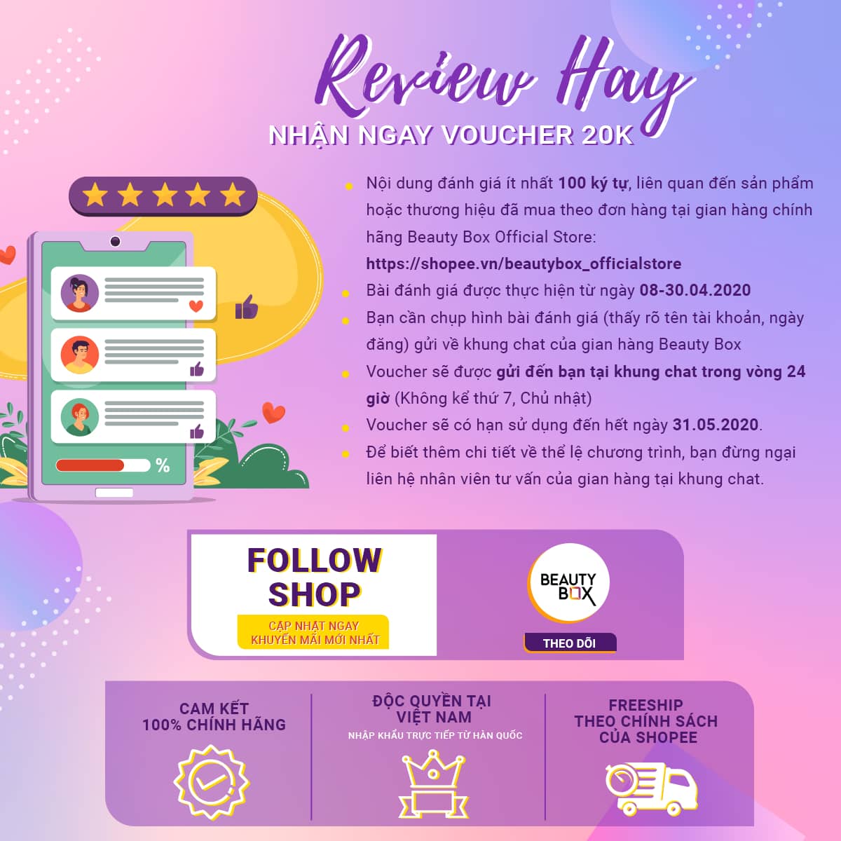 Beauty Box Official Store, Cửa hàng trực tuyến | Shopee Việt Nam