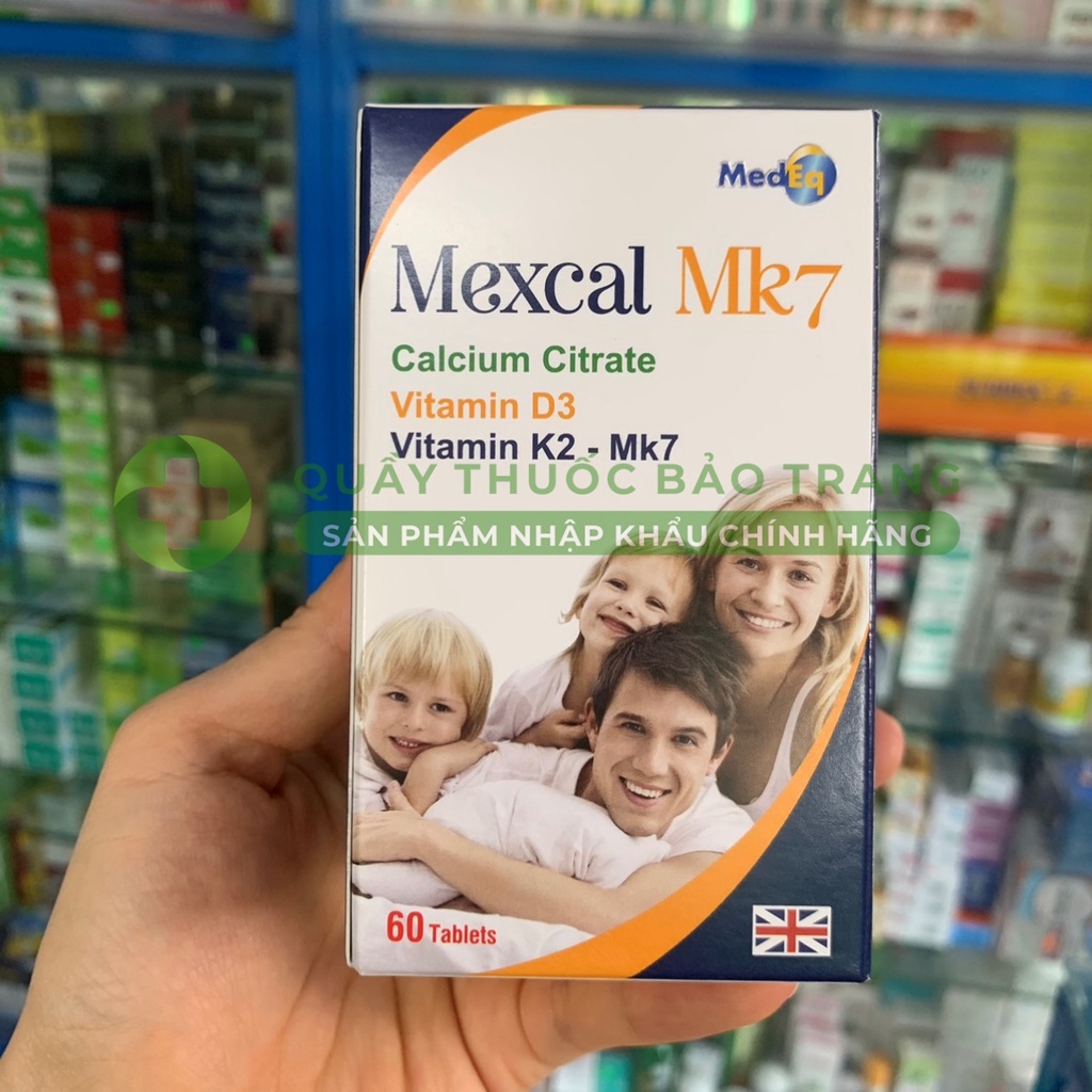 VIÊN UỐNG MEXCAL MK7 BỔ SUNG CANXI, VITAMIN D3, VITAMIN K2 (60 VIÊN ...