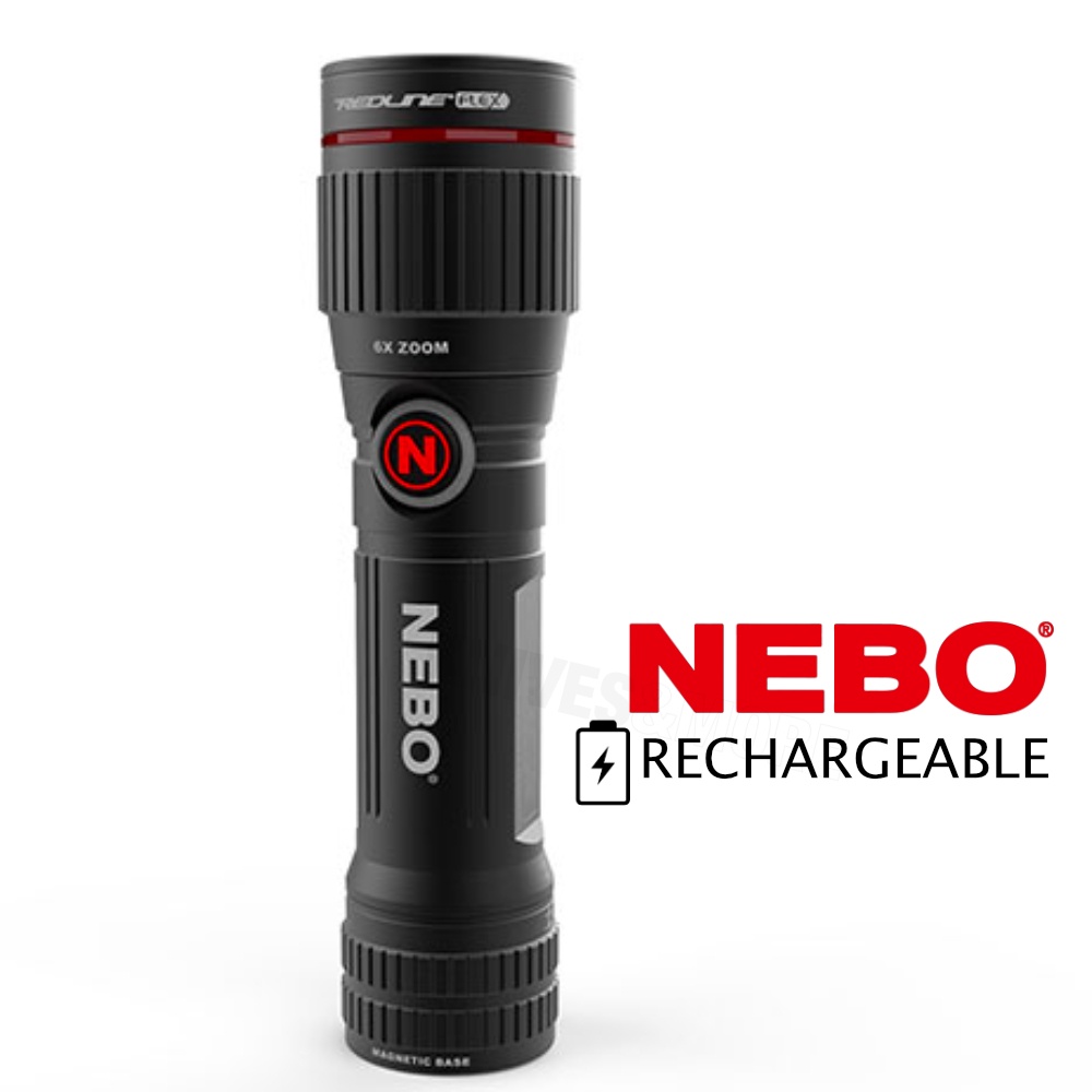 ĐÈN PIN NEBO REDLINE FLEX RC RECHARGEABLE TACTICAL FLASHLIGHT WITH FLEX ...