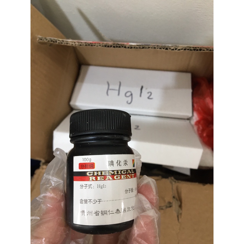 Mua Hóa chất Mercury(II) iodide HgI2 cas:7774-29-0 chai 100g giá rẻ ...