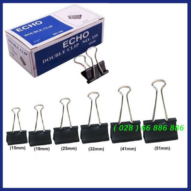 Kẹp bướm Echo 15mm, 19mm, 25mm, 32mm, 41mm, 51mm . Do VPP Hiếu Cường ...
