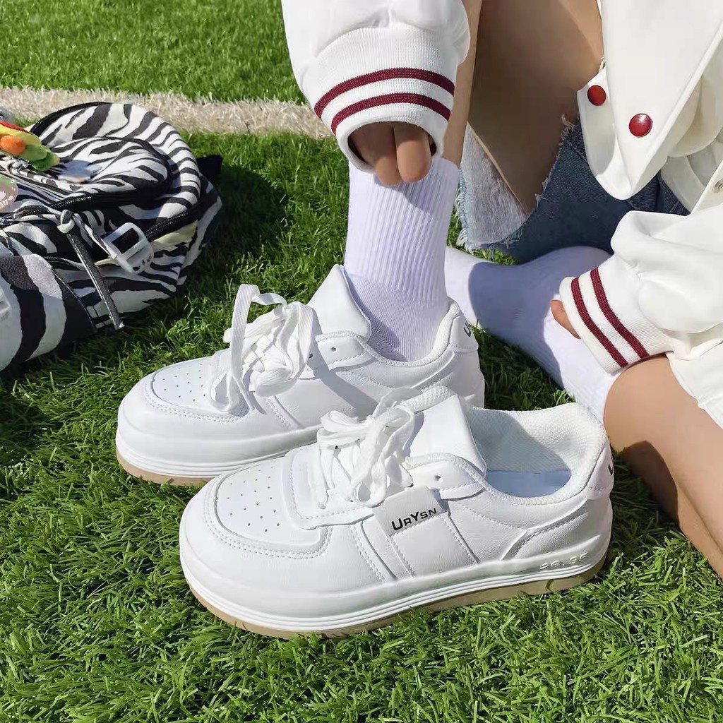 Mua Giày thể thao nữ thấp cổ màu trắng, Giày sneaker nữ Urysn mẫu mới ...