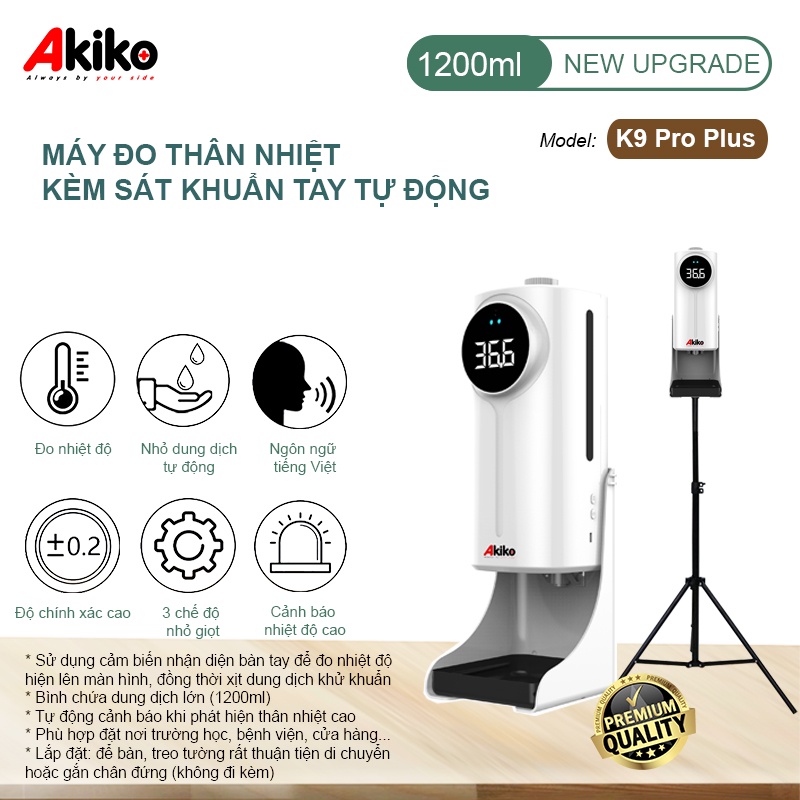 Mua Máy đo thân nhiệt, sát khuẩn khử trùng tự động Akiko K9 Pro Plus ...