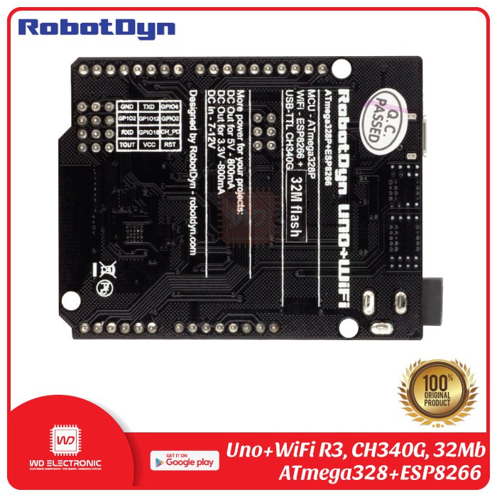 Mạch Wifi Uno R3 Esp8266 32mb Cho Arduino Uno | HolCim - Kênh Xây Dựng ...