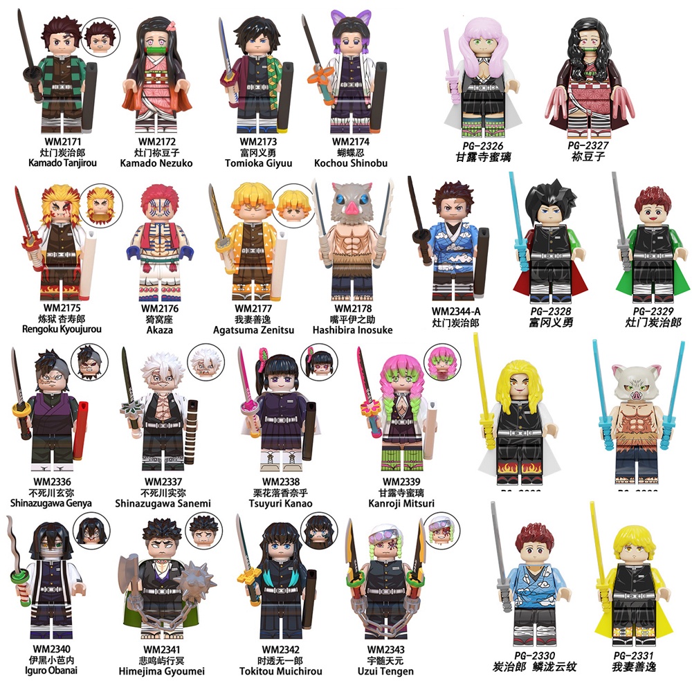 Mua Mô Hình Lego Nhân Vật Nezuko Zenitsu Inosuke Trong Demon Slayer giá ...
