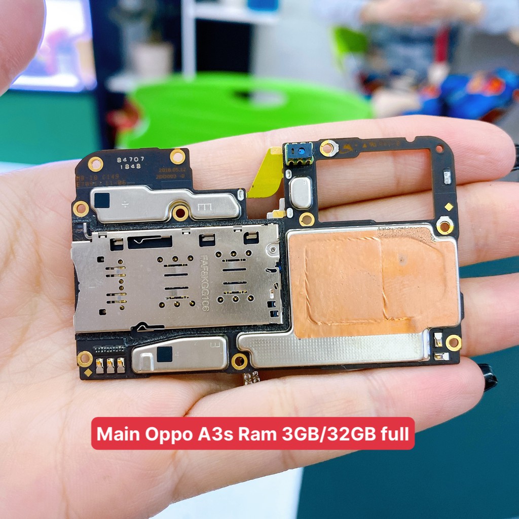 Mainboard Oppo A3s full zin bốc máy, đầy đủ chức năng, main bo mạch ...