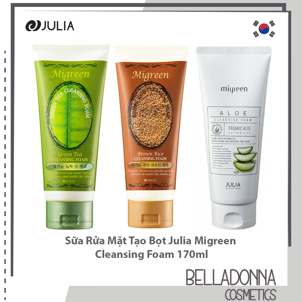 Sữa Rửa Mặt Tạo Bọt Julia Migreen Cleansing Foam 170ml | Shopee Việt Nam