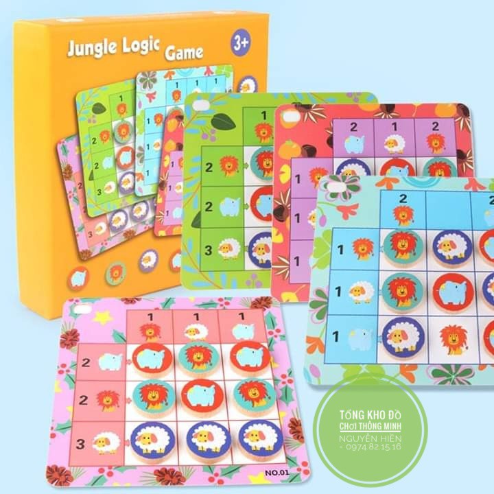 ĐỒ CHƠI THÔNG MINH - BỘ JUNGLE LOGIC | Shopee Việt Nam