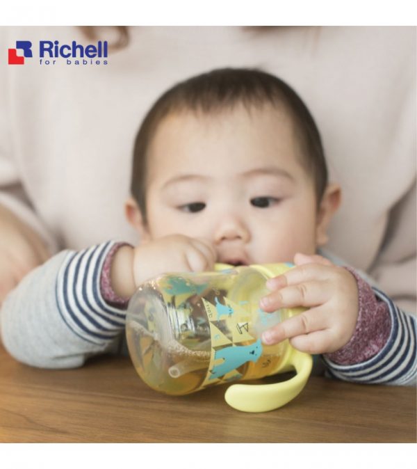 Cốc ống hút T.L.I Richell – Hồng | Shopee Việt Nam