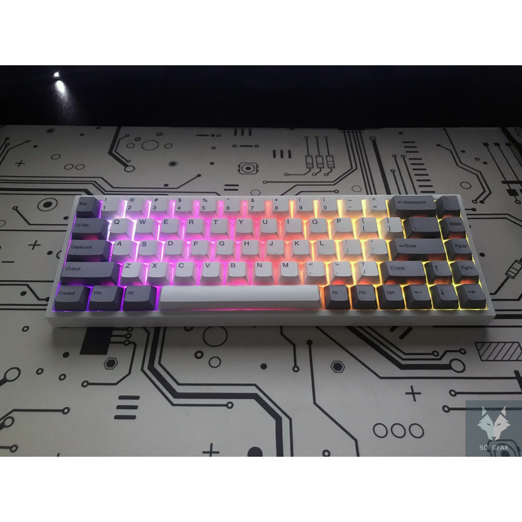 Bàn phím cơ không dây Keydous NJ68 - Bluetooth Hotswap RGB | Shopee ...